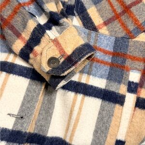 Zara | Jackets & Coats | Zara Womens Checkered Utility Jacket Navy ...